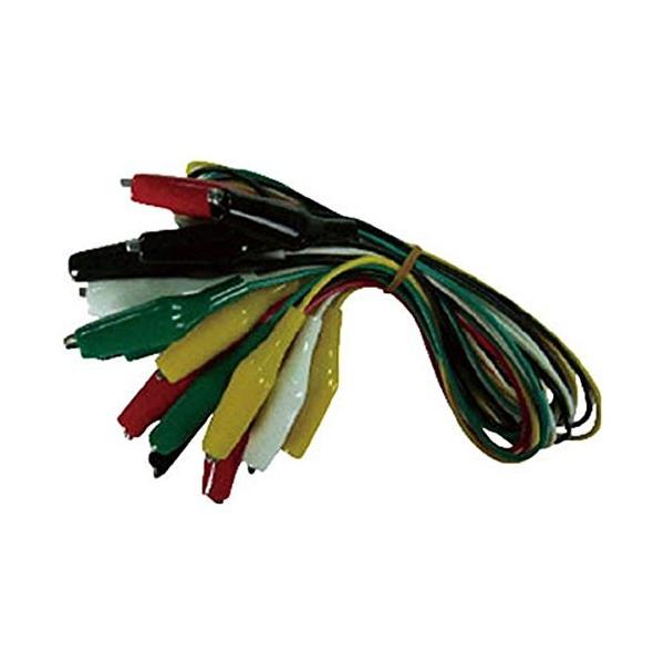 【ご購入後の当店からの連絡はご登録のメールアドレスに通知いたします。必ずご確認ください】●全長(mm):560●リード線(SQ):0.3●袋内容:赤、黒、緑、黄、白、各色2本入●質量(g):86●両側:シールドクリップ●クリップ本体:鉄●カ...