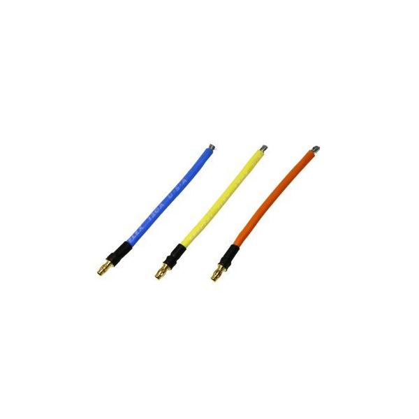 【ご購入後の当店からの連絡はご登録のメールアドレスに通知いたします。必ずご確認ください】通電性に優れたイーグルフレックスワイヤー12AWGに3.5ｍｍ用オス端子がハンダ済みです。　24KPメス内径3.5mm ブラシレスのモーターとの接続に便...