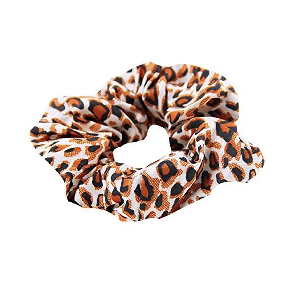 【ご購入後の当店からの連絡はご登録のメールアドレスに通知いたします。必ずご確認ください】ふんわりボリューミーな レディース ヒョウ柄 アニマル デザイン シュシュ ヘアゴム 。シンプルなデザインで、シーンを問わず幅広いコーデに活躍間違いなし...