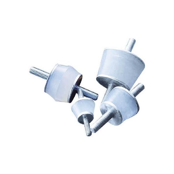 【ご購入後の当店からの連絡はご登録のメールアドレスに通知いたします。必ずご確認ください】【商品概要】●固有振動数が低く設計されているため、低周波数域の防振が可能です。●上下面にボルトが一体成型されたタイプです。●4点支持で1.6~100kg...