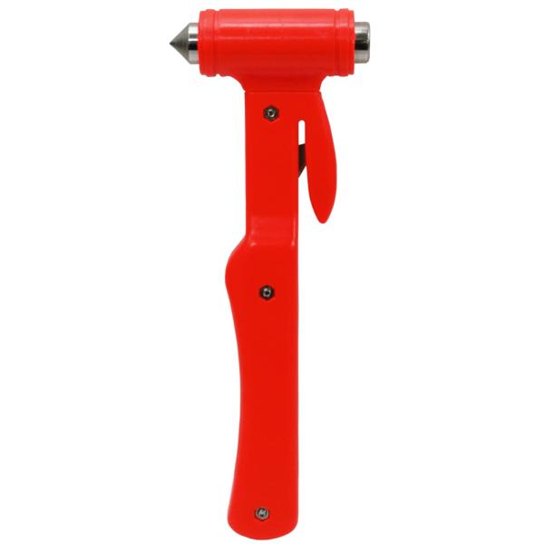 【ご購入後の当店からの連絡はご登録のメールアドレスに通知いたします。必ずご確認ください】【商品概要】サイズ:195×72×24mm重量:150g仕様:平面ハンマー、シートベルト切断カッター、鋭利に尖った特殊ヘッド素材:炭素工具鋼焼入れ処理【...