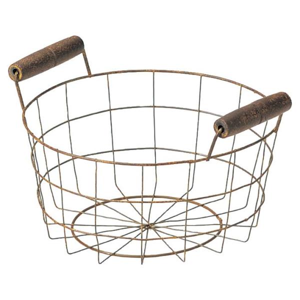 【ご購入後の当店からの連絡はご登録のメールアドレスに通知いたします。必ずご確認ください】【商品概要】本体サイズ:直径20×高さ9.5(12)cmナチュラルな雰囲気ですっきり収納できるバスケット。アンティーク仕上げ【商品説明】この商品はサビの...