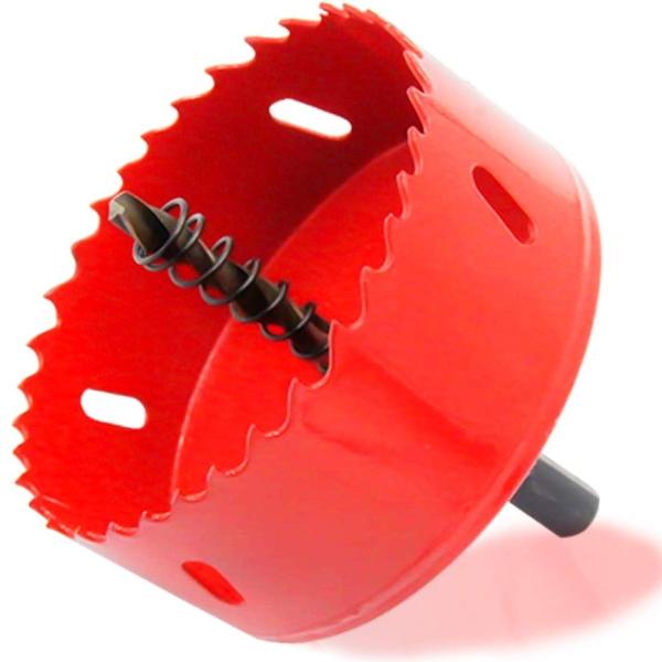 【ご購入後の当店からの連絡はご登録のメールアドレスに通知いたします。必ずご確認ください】【商品概要】商品： ホールソー（90mm）　　有効切断能力： 25mm　　刃厚： １mm　　シャンク（六角軸）径： 9mm　　センタードリル径： 6mm...