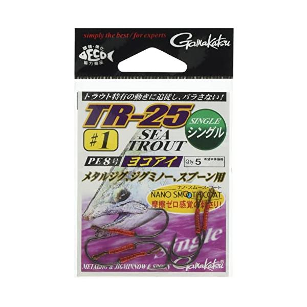 【ご購入後の当店からの連絡はご登録のメールアドレスに通知いたします。必ずご確認ください】【商品概要】サイズ:1入数:5本【商品説明】説明ナノスムースコートフックを採用。スイミングフックを新たな領域へ。【商品詳細】ブランド：Gamakatsu...