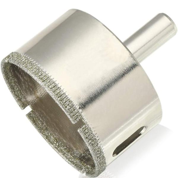 【ご購入後の当店からの連絡はご登録のメールアドレスに通知いたします。必ずご確認ください】【商品概要】商品 ： ダイヤモンドコアビットホールソー (55mm)　有効切断能力：30mm程度　刃厚：約1.5mm　シャンク径：約9mm被削材 ： ガ...