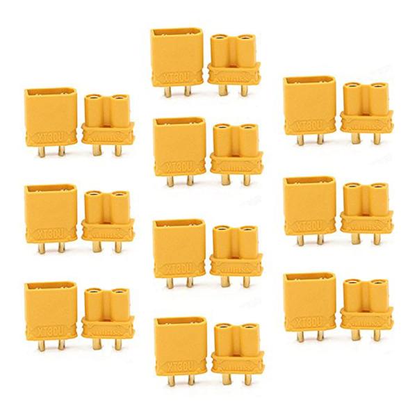 【ご購入後の当店からの連絡はご登録のメールアドレスに通知いたします。必ずご確認ください】【商品概要】10ペア高品質Amass雌雄XT30Uコネクタ高温ナイロン素材XT-3015 Amp（30A瞬時）電流ハンドリングBullet Connec...