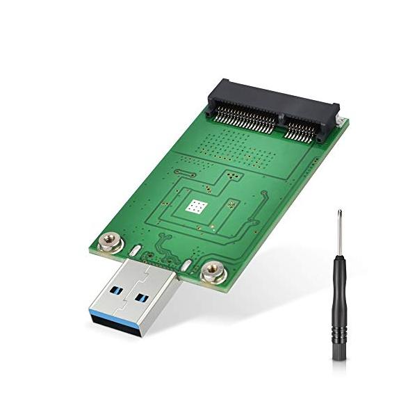 【ご購入後の当店からの連絡はご登録のメールアドレスに通知いたします。必ずご確認ください】このmSATA - USB 3.0アダプターは、アップグレード後に排除されたmSATA SSDに適しています。 USB フラッシュドライブとして使用でき...