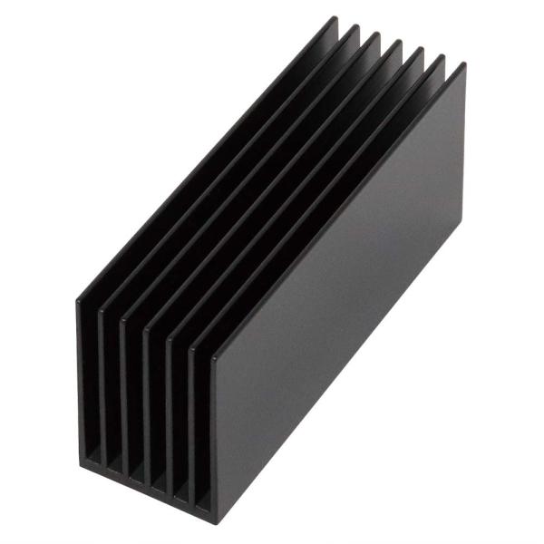 【ご購入後の当店からの連絡はご登録のメールアドレスに通知いたします。必ずご確認ください】【商品概要】サイズ: W22×D70×H30mm材質: アルミニウム表面処理: アルマイトカラー: ブラック付属品: 熱伝導両面テープ1個入RoHS指令...