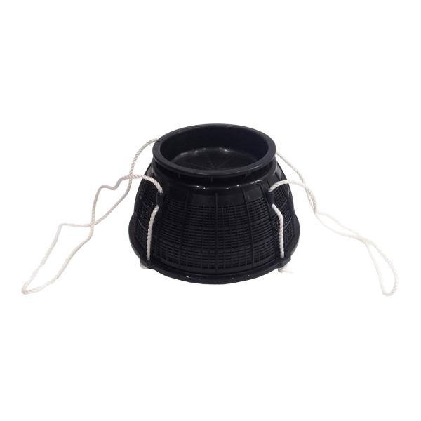 【ご購入後の当店からの連絡はご登録のメールアドレスに通知いたします。必ずご確認ください】【商品概要】カラー:ブラックサイズ:胴最大直径67cm×高さ34cm重量: 1.340kg開口部直径: 25cmウナギをはじめ、サザエやアワビなどの各種...