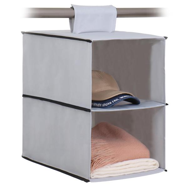 【ご購入後の当店からの連絡はご登録のメールアドレスに通知いたします。必ずご確認ください】【商品概要】【商品仕様】:サイズ/約幅28×奥行38×高さ41cm、カラー/グレー、材質/ポリエステル・中質繊維板【便利な吊り下げ収納】:クローゼットの...