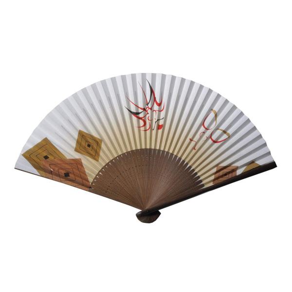 【ご購入後の当店からの連絡はご登録のメールアドレスに通知いたします。必ずご確認ください】【商品概要】〈紳士用〉和紙扇子 隈取柄　裾ぼかし金色開いた状態　横約40cm×縦約22.5cm素材:和紙、唐木【商品説明】・和紙を使った紳士用扇子です・...