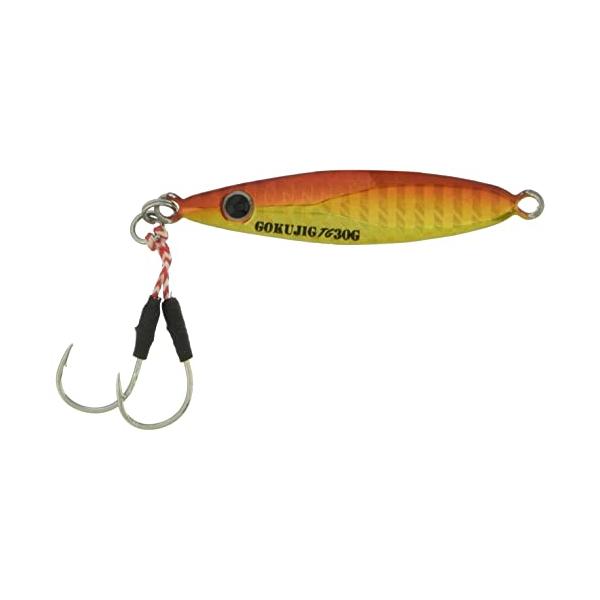 【ご購入後の当店からの連絡はご登録のメールアドレスに通知いたします。必ずご確認ください】【商品概要】カラー:レッドゴールド重量:30gサイズ:62mm対象魚:ジグパラ、メタルジグ、ショア、ジギング、青物、シオ、シイラ、カマス、シーバス、岸ジ...