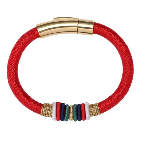 【ご購入後の当店からの連絡はご登録のメールアドレスに通知いたします。必ずご確認ください】【商品概要】【編みブレスレット】Deelfelの編みブレスレットは、手首にフィットするおしゃれなデザインで、カラフルなビーズがアクセント。レッドの糸が厄...