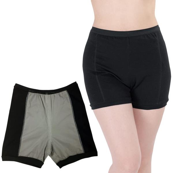 【ご購入後の当店からの連絡はご登録のメールアドレスに通知いたします。必ずご確認ください】【商品概要】月経過多による生理の経血の多い日や、生理中の就寝時、生理に慣れていない小中学生に経血のモレを防止するオーバーパンツです。1.5分丈のズボンの...