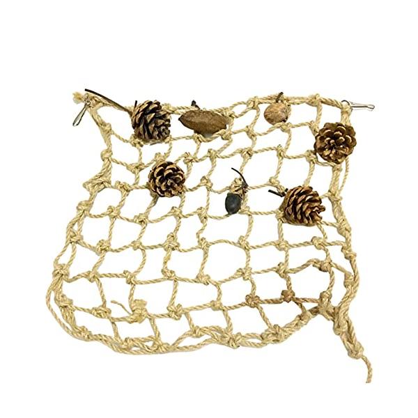 【ご購入後の当店からの連絡はご登録のメールアドレスに通知いたします。必ずご確認ください】【商品概要】よじ登ったり、吊り下げブランコの様にぶら下がったり、通り抜けたり、かじったり、クライミングネット1つで色んな遊びができるバードトイです。噛み...