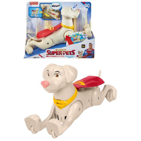 【ご購入後の当店からの連絡はご登録のメールアドレスに通知いたします。必ずご確認ください】【商品概要】【内容】スーパーマンの相棒”空飛ぶスーパードッグ”犬のクリプトが超スピードでレスキュー! クリプトを押し下げると、クリプトがフライングポーズ...