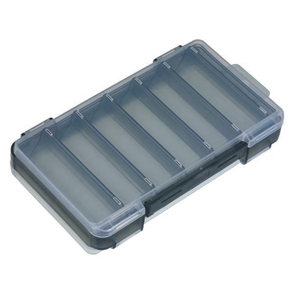 【ご購入後の当店からの連絡はご登録のメールアドレスに通知いたします。必ずご確認ください】【商品概要】サイズ:W175×D105×H36mmカラー:クリア/スモークBK重さ:143ｇ全長86ｍｍまでのルアーを12個収納可能! ※メーカーによっ...