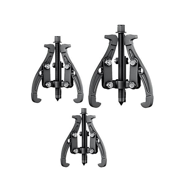 【ご購入後の当店からの連絡はご登録のメールアドレスに通知いたします。必ずご確認ください】【商品概要】一緒により良い: 当社のベアリングプーラーセットには、3 つのプーラーサイズが含まれています。 最大シャフト可動範囲は60~75mm、70~...