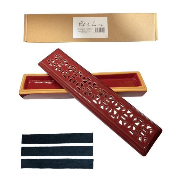 【ご購入後の当店からの連絡はご登録のメールアドレスに通知いたします。必ずご確認ください】【商品概要】?【ふた付きで安全な設計】灰が飛び散らないふた付き陶器製のお香立てです。 ペットと暮らしている方や小さなお子様がいて走って風が起きてもやけど...