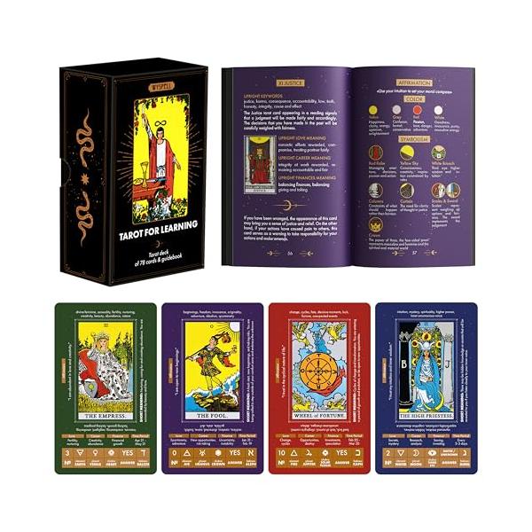 【ご購入後の当店からの連絡はご登録のメールアドレスに通知いたします。必ずご確認ください】【商品概要】学習のための完全なタロット: 改良されたクラシックイラスト、慎重にキュレーションされたキーワード、愛、キャリア、金融の意味、チャクラ、惑星、...