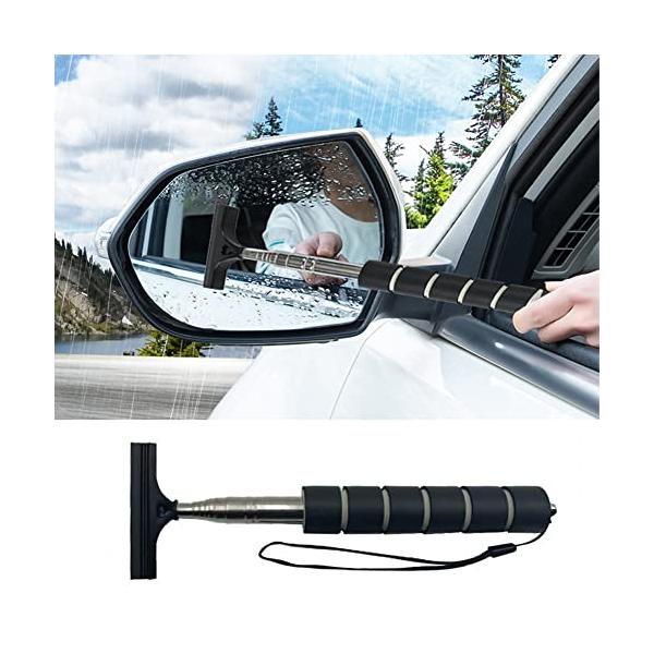 【ご購入後の当店からの連絡はご登録のメールアドレスに通知いたします。必ずご確認ください】【商品概要】【使いやすい】ワイパーの幅は約6.5cmで、車のバックミラーに合わせやすいです。サイズが21-96cm調整可能ですので、車内でもサイドミラー...