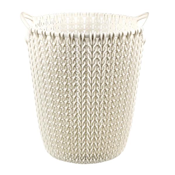 【ご購入後の当店からの連絡はご登録のメールアドレスに通知いたします。必ずご確認ください】【商品概要】【商品仕様】サイズ：幅23.1×奥行23.9×高さ27.2cm、素材：ポリプロピレン、容量：7L、ポーランドまたはルクセンブルク製【手編みの...