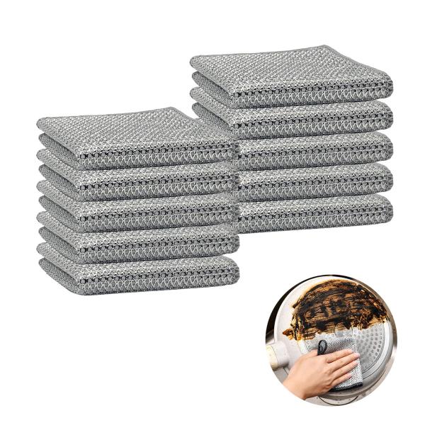 【ご購入後の当店からの連絡はご登録のメールアドレスに通知いたします。必ずご確認ください】【商品概要】【汚れを強力に除去】金属ふきんは、コーティングを損傷することなく、頑固な汚れを簡単に取り除くことができます。 繰り返し使えるので、キッチンの...