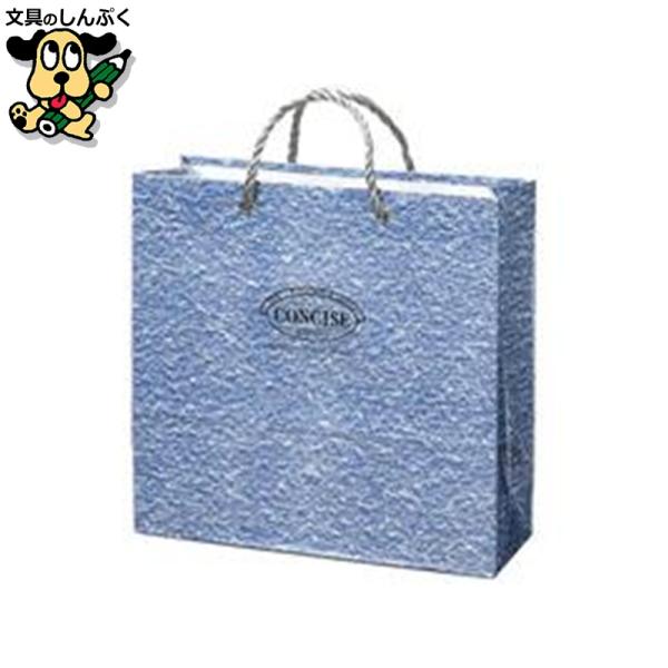 柄入り。透明ビニールカバー付。●外形寸法（幅）[mm]：330●外形寸法（高）[mm]：320●外形寸法（マチ）[mm]：110●耐荷重[kg]：10●底板：有●口ボール：有●坪量：120g/?●色：ブルー(C)●規格：小●材質：本体＝片艶...