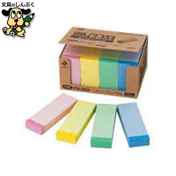 個装フィルムなしでゴミを軽減。●1パッド枚数[枚]：100●1パッド寸法（縦）[mm]：75●1パッド寸法（横）[mm]：25●サイズ：縦75×横25mm●色：混色●アソート内容：イエロー、ピンク・ブルー・グリーン各5●材質：基材＝紙、粘着...