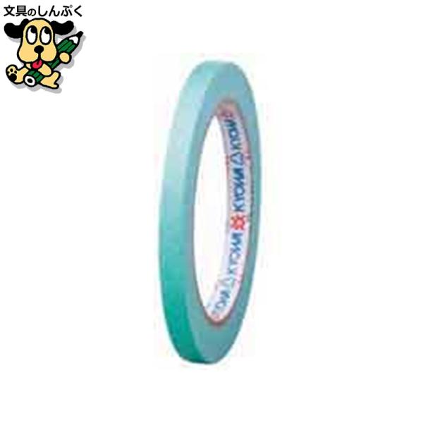手でも切れる紙のバッグシーリングテープ！●テープ寸法（幅）[mm]*：9●テープ寸法（長）[m]*：50●色：ミントグリーン●種別：ミントグリーン●材質：基材=耐水和紙、粘着剤＝ゴム系