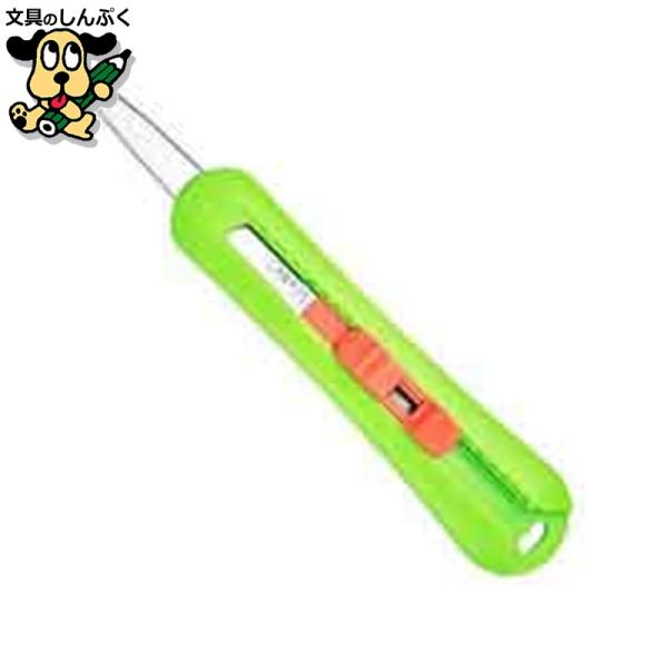 手軽に使える段ボールのこぎり。切りにくい円形もラクラク。●品名：段ボールのこ 物流くん ロング●刃渡り[mm]：75●全長：150mm●質量：50.5g●色：グリーン●仕様：18段階ロック●材質：ステンレス刃物鋼、ABS樹脂・刃厚：1mm●替刃式