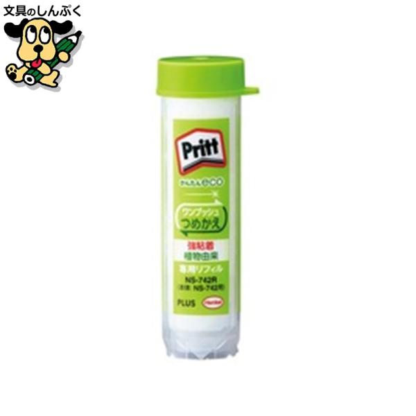 Prittスティックのり。エコノミーなつめかえタイプ。ワンプッシュで手を汚さずにつめかえ可能。●サイズ：ミディアム●梱包形態：リフィル/単品1本●成分：糊主成分：PGE（変性でんぷん）●内容量[g]：約20●用途：紙、厚紙、写真、布●種別：...