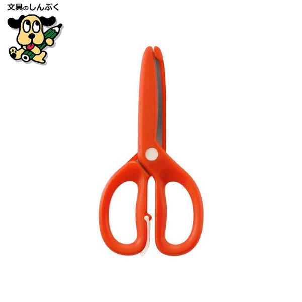 はさみデビューにぴったり！●刃渡り[mm]：49●個包装形態：ブリスターパック入●全長：119mm●色：レッド●材質：本体＝PP、刃・カシメピン＝ステンレス鋼、アシストバネ＝POM