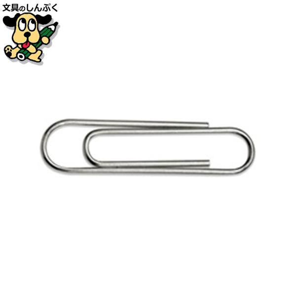 ゼムクリップ4サイズ！袋入、箱入、お好みの形状が選べます。●入数：100個●個包装形態：ポリプロピレン袋入●長[mm]：34●種別：特大（袋入）●材質：鋼、ニッケルメッキ●注意事項：長さは±1mmの誤差があります●入数はおよその数になります