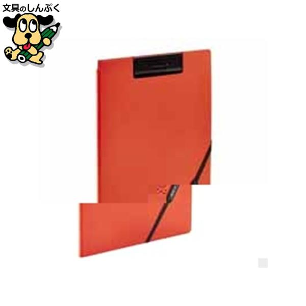 一時保管や書類の分類に！ファイル裏面外側にポケット付き！ふせん、クリップなどの小物も一緒に持ち運べるマルチポケット付き。しっかり閉じられるバンド付き。●クリップファイル●内ポケット付●規格：Ａ４−Ｅタテ●収容数：４０枚●背幅：１３ｍｍ●色：...