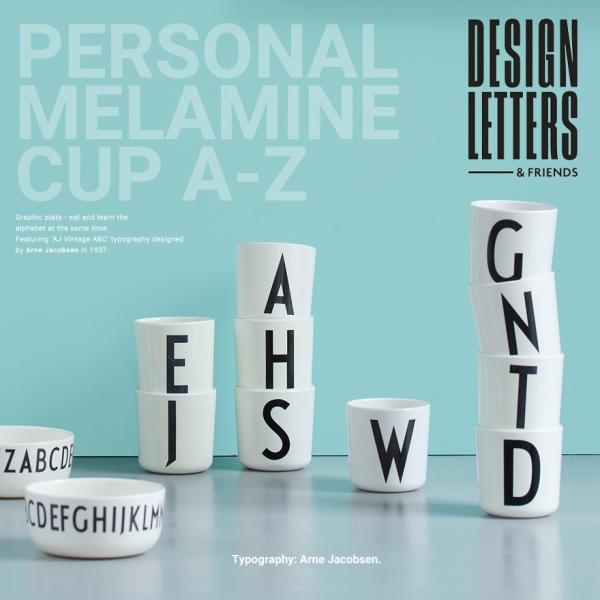 【発売日：2019年08月26日】【DESIGN LETTERS】MELAMINE CUPS　メラミンカップ A-N2009年創立のデンマークブランド「DESIGN LETTERS（デザインレターズ）」は、タイポグラフィを洗練されたデザイン...
