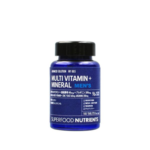 販売名：SUPERFOOD NUTRIENTS No.005 / MULTI VITAMIN＆MINERAL MEN'S (マルチビタミン＆ミネラル メンズ)関連キーワード：スーパーフード SFN マルチビタミン 亜鉛 ビオチン ビタミンE...