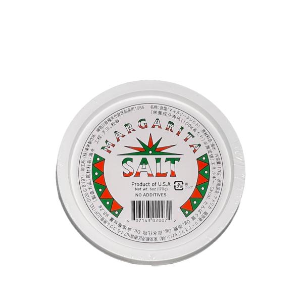 マルガリータソルト特殊な製法でフレーク状にしたマルガリータソルト。ミネラル分を多く含み結晶が大きく、味わいはマイルドです。日本の精製塩のように塩辛さがない、まさにカクテルのために生まれてきた塩です。■原材料名：食塩　■内容量：170g■生産...