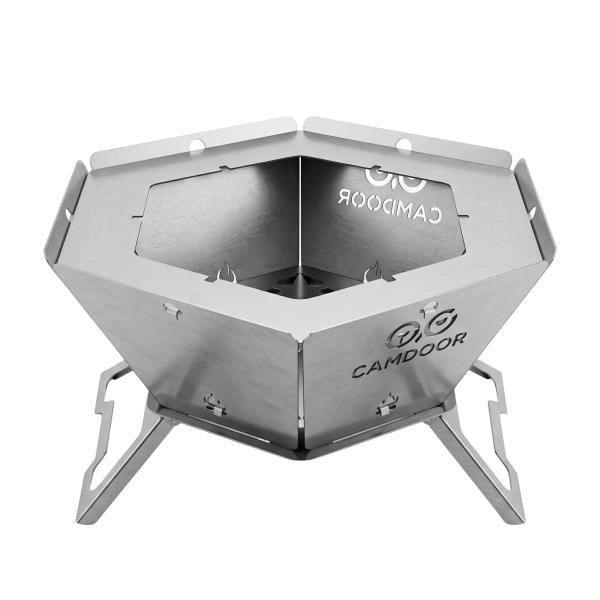 【Camdoor アウトドア焚き火台】2026新登場・六角形焚き火台【30秒設営・コンパクト収納】六角形の安定感あるデザインで、焚き火を快適に楽しめるコンパクト焚き火台です。 わずか5点のシンプル構造で、初心者でも約30秒で簡単に設営可能。...