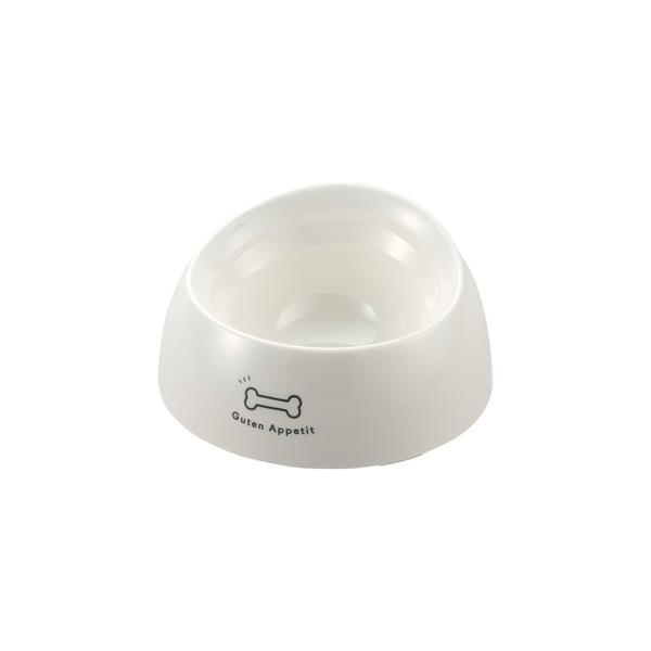 マズルが長い犬用のプラスチック製食器ズレにくい、こぼれにくい、ひっくり返りにくいゴム脚付きなので、ズレにくく床をキズつけません。