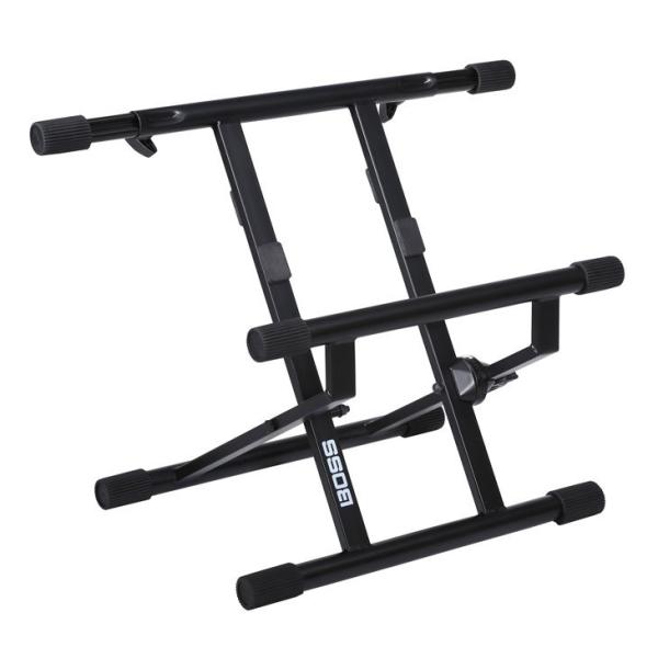 BOSS BAS-1は、 BOSS KatanaシリーズやRoland Blues Cubeシリーズなど、様々なコンボタイプのアンプに対応するスチール製の堅牢なアンプ専用スタンドです。BAS-1にアンプを設置することにより、自宅やスタジオ、...