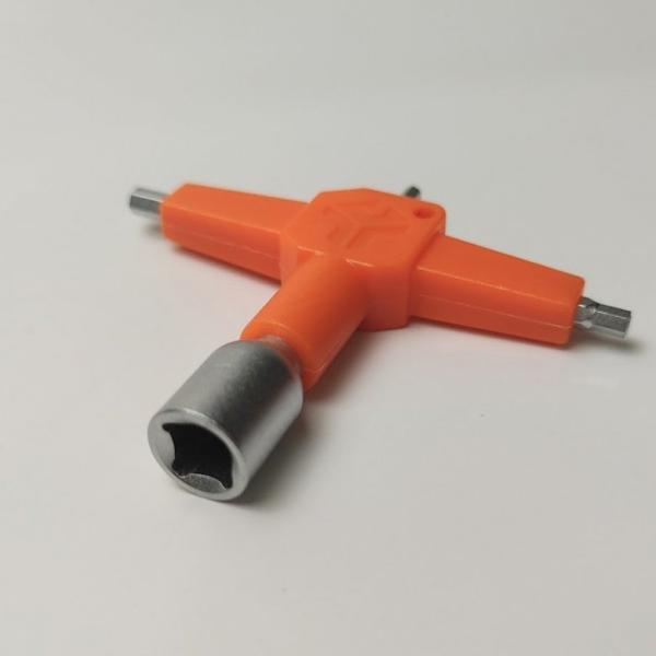 ドラムセットのメンテナンスをする方はもちろん、特にPearlやSAKAEのAxelandorのようなドラムペダルを使っている方におすすめしたい、ドラムキーとヘクサレンチ 2mm/2.5mm/3mmの組み合わせなマルチキーです。スタジオやライ...