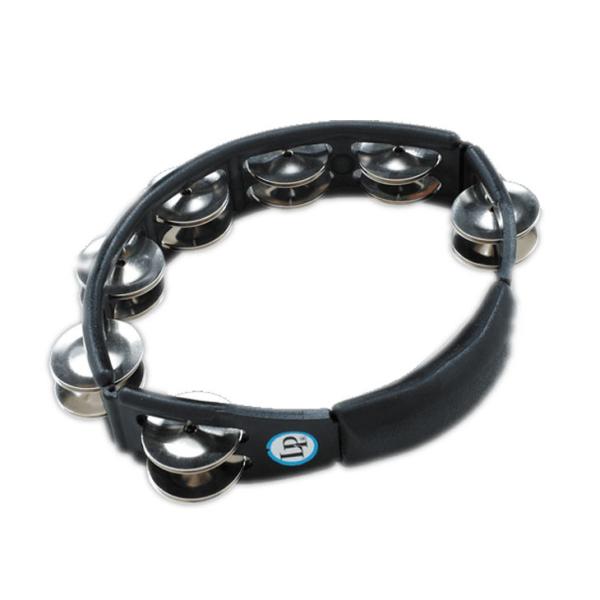 ラテンパーカッションサイクロップス ハンド タンバリン スチールジングルLP (エルピー) Cyclops Hand Held Tambourine, Black LP150