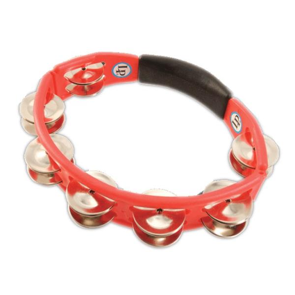ラテンパーカッション サイクロップス ハンド タンバリン スチールジングルLP (エルピー) Cyclops Hand Held Tambourine, Red LP151