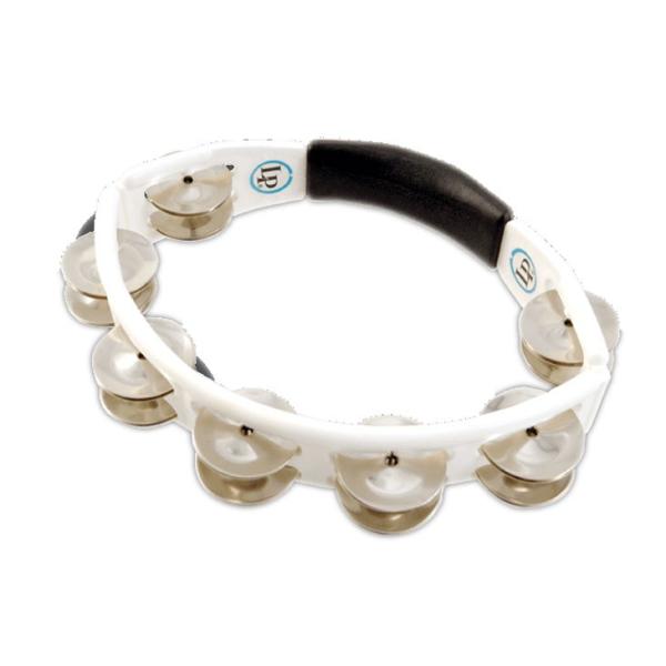 ラテンパーカッション サイクロップス ハンド タンバリン スチールジングルLP (エルピー) Cyclops Hand Held Tambourine, White LP152
