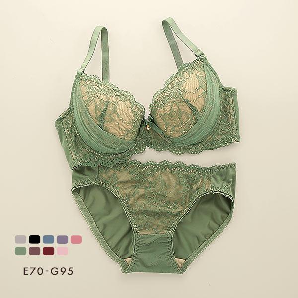 □関連キーワード210107 230807 3/4カップブラジャー ブラセット ブラジャーセット ブラショーツセット ブラ＆ショーツセット ブラジャー＆ショーツ 上下セット 下着セット フルバック パンツ 女性用 大きいサイズ グラマーサイ...