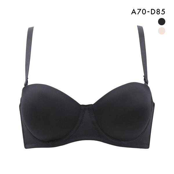 □関連キーワード250326 ブラ 下着 1/2カップブラジャー ハーフカップブラジャー 響かない ひびかない ひびきにくい Tシャツブラ ラインレス 無地 シンプル レディース 女性用 ストラップレスブラジャー 肩紐なし 肩ひもなし スト...