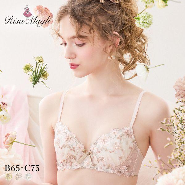 □関連キーワード251027 ブラ 下着 3/4カップブラジャー レディース 女性用 花柄 フラワー柄 刺繍柄 wees2552 bs25aw_ris braday 2-sa□素材ポリエステル　ナイロン　ポリウレタン□サイズレディースB65...