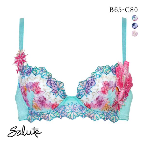 □関連キーワード241219 ブラ 下着 3/4カップブラジャー レディース 女性用 PUP ピーアップ 谷間ブラ 盛り 盛れる 谷間 サイズアップ セクシー下着 勝負下着 かわいい 可愛い アップリケ 花柄 フラワー柄 刺繍柄 高級ブラン...