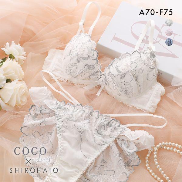 □関連キーワード250612 3/4カップブラジャー ブラセット ブラジャーセット ブラショーツセット ブラ＆ショーツセット ブラジャー＆ショーツ 上下セット 下着セット フルバック パンツ 女性用 かわいい 可愛い 花柄 フラワー柄 刺繍...